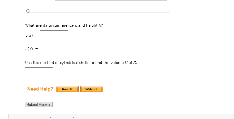 Solved Sketch A Typical Cylindrical Shell Graph Graph