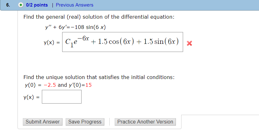 Solved Find the general (real) solution of the | Chegg.com