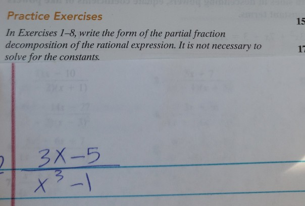 Solved Practice Exercises 15 In Exercises 1-8, write the | Chegg.com Solved Practice Exercises 15 In Exercises 1-8, write the | Chegg.com