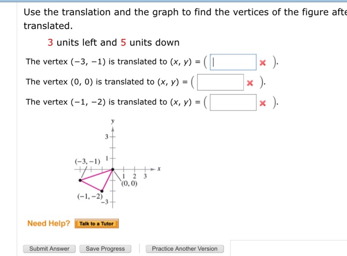 Solved Use the translation and the graph to find the | Chegg.com