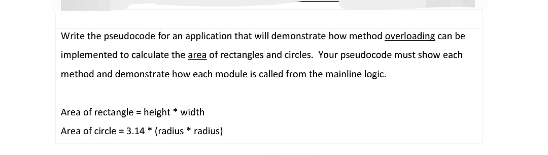 Solved Write the pseudocode for an application that will | Chegg.com