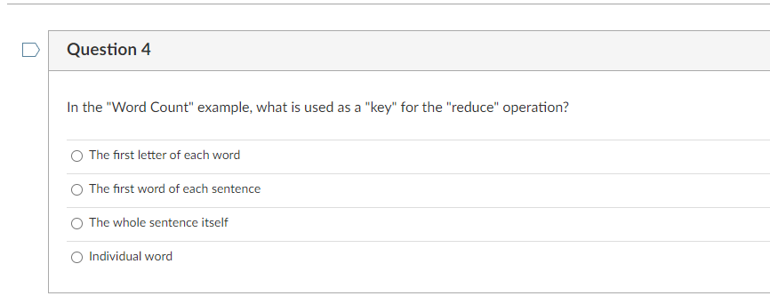 Solved In the "Word Count" example, what is used as a "key" | Chegg.com