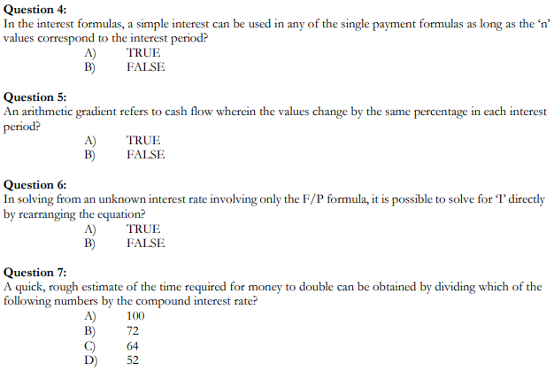 Solved Question 4: In the interest formulas, a simple | Chegg.com