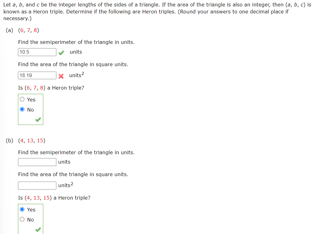 Solved Let a,b, ﻿and c ﻿be the integer lengths of the sides | Chegg.com