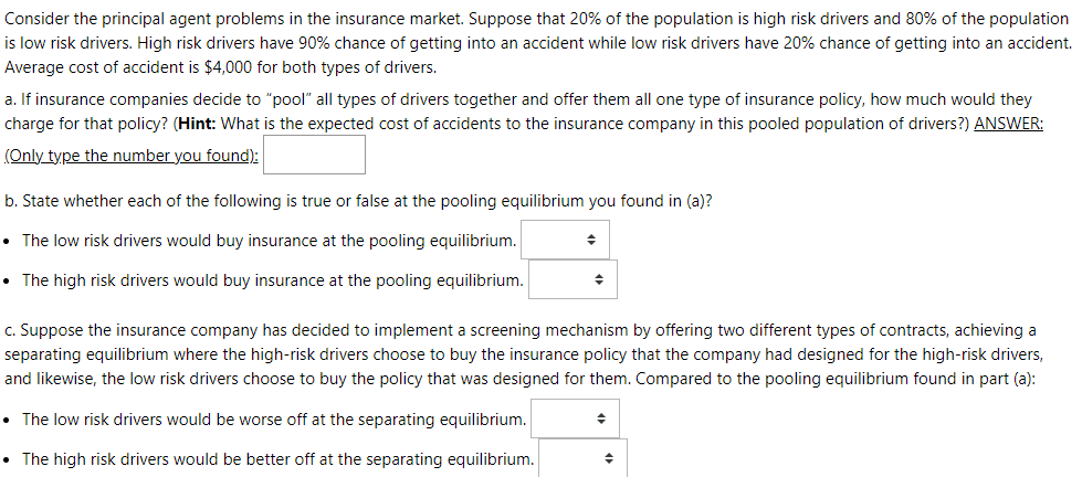 Solved Consider the principal agent problems in the | Chegg.com