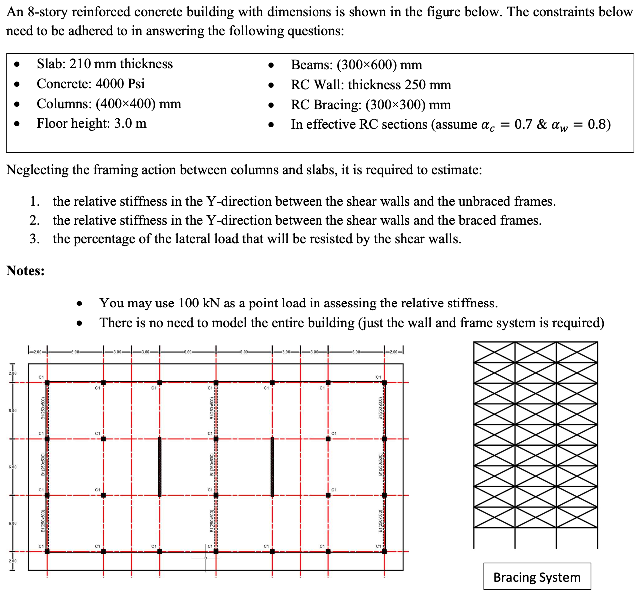 Solved An 8-story reinforced concrete building with | Chegg.com