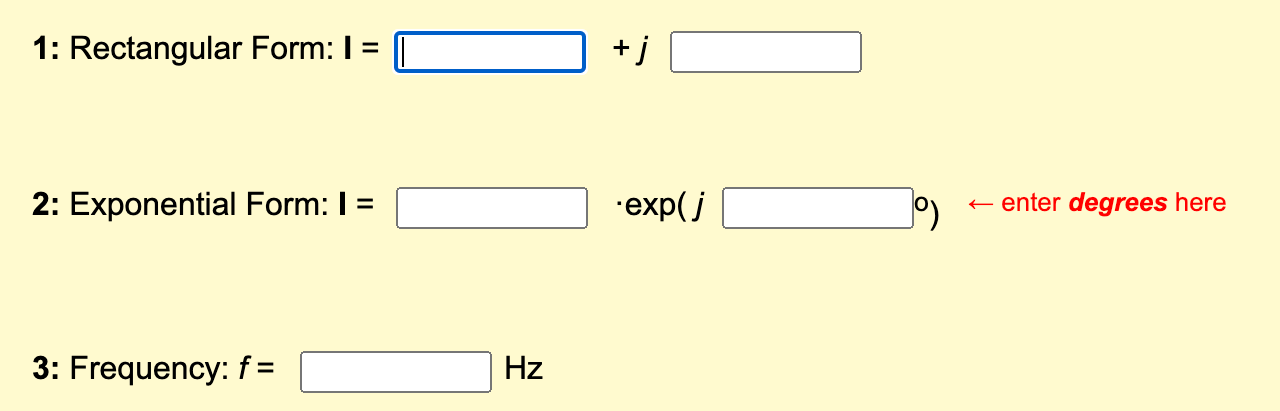 Solved A sinusoidal current is given by the formula: i(t) = | Chegg.com