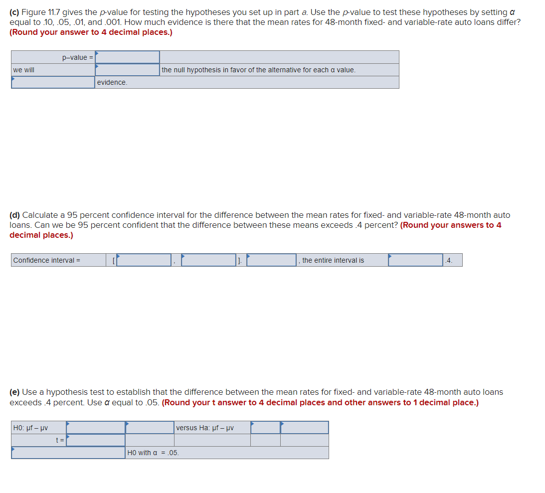 Solved A loan officer compares the interest rates for 48 | Chegg.com