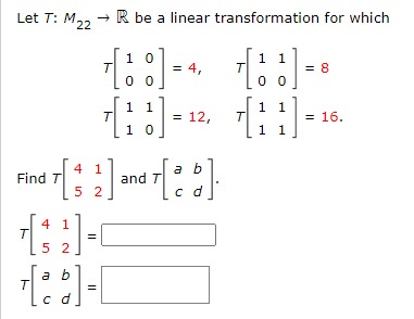 Solved Find the matrix [T]C←B of the linear transformation | Chegg.com