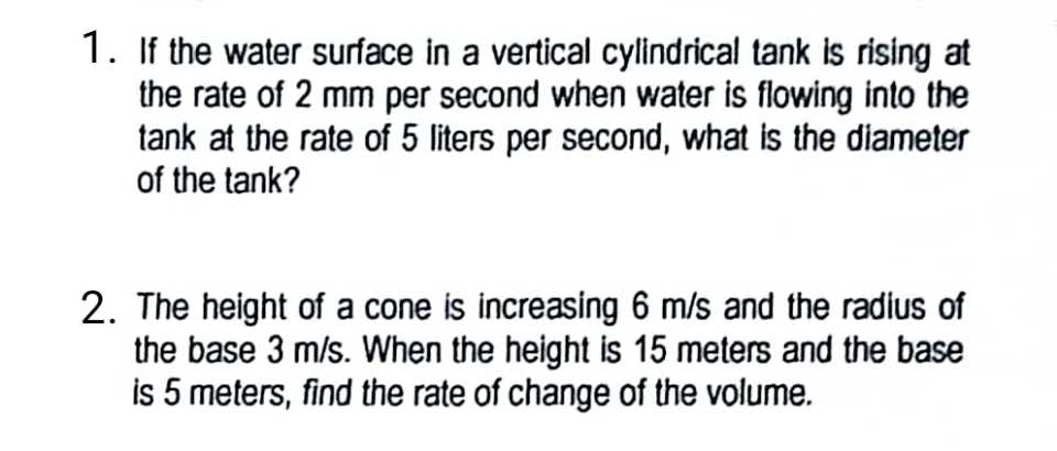 Solved If the water surface in a vertical cylindrical tank | Chegg.com