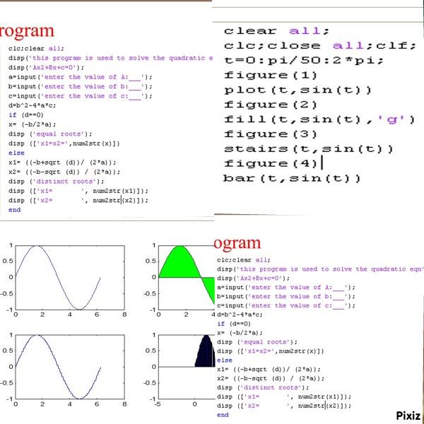 Solved Write a Matlab script contains the examples in the | Chegg.com