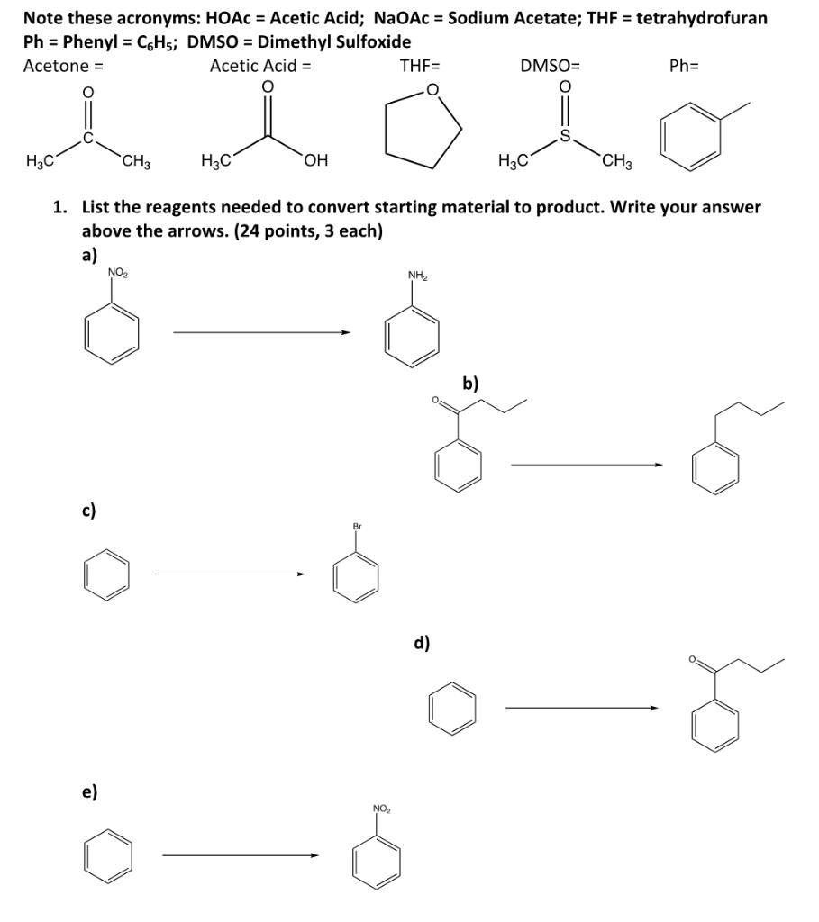 Solved Note these acronyms: HOAC = Acetic Acid; NaoAc = | Chegg.com