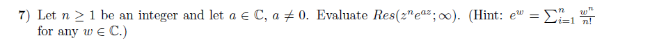 Solved 7) Let \\( n \\geq 1 \\) be an integer and let \\( a | Chegg.com