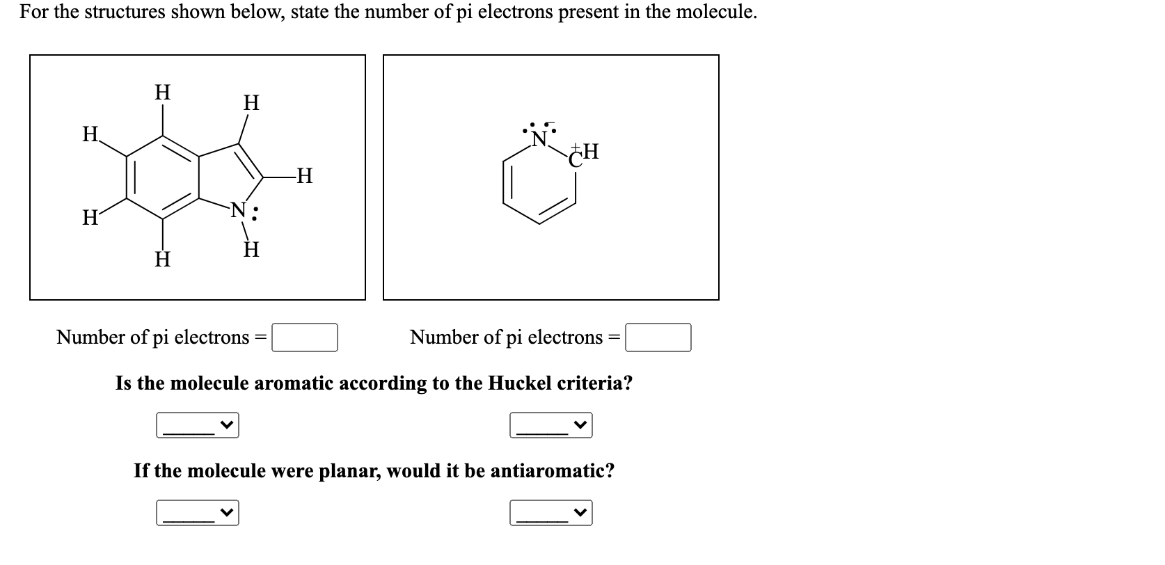 Solved For the structures shown below, state the number of | Chegg.com