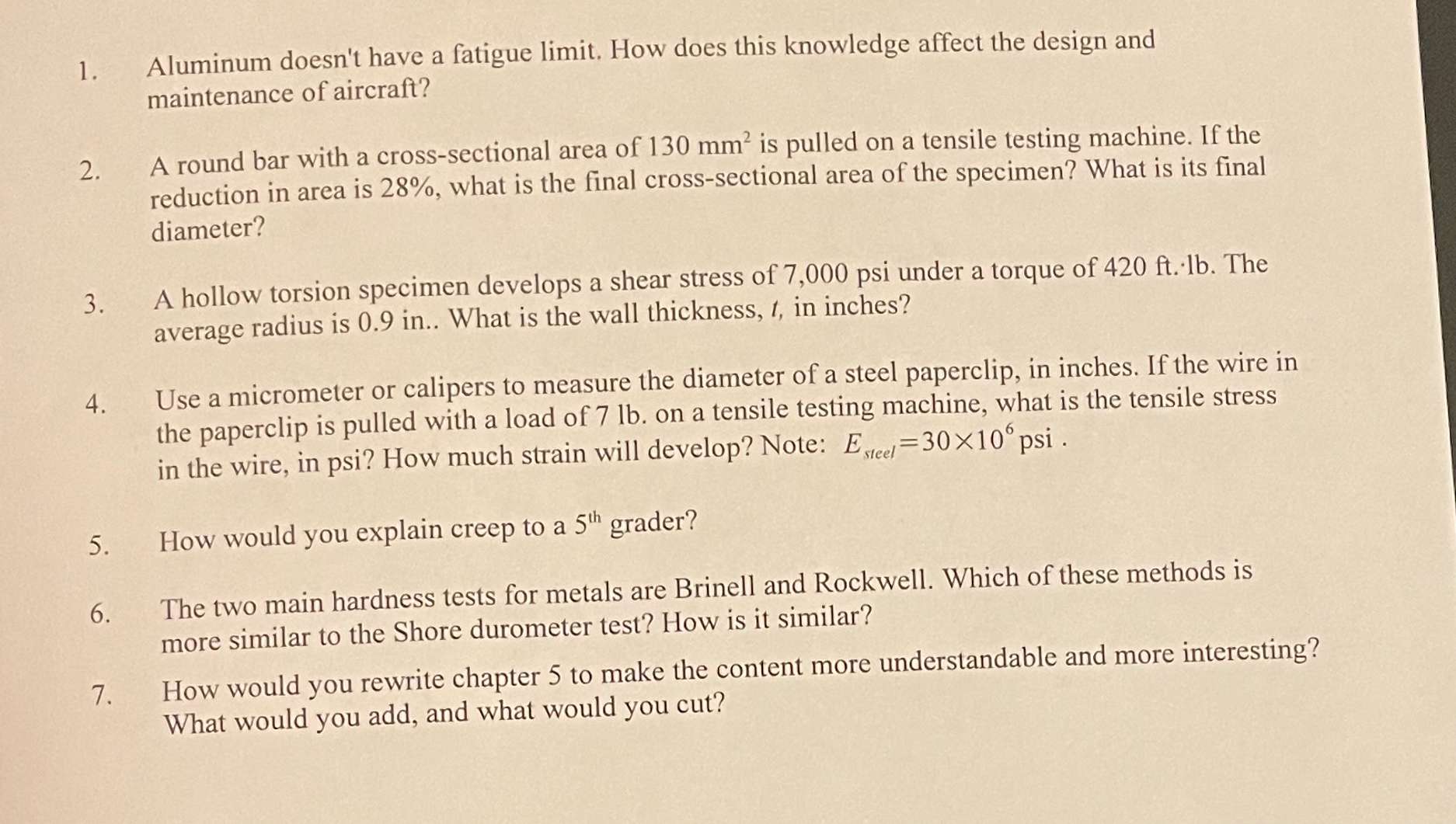 Solved Please answer questions 1 through 6. Show all work | Chegg.com Solved Please answer questions 1 through 6. Show all work | Chegg.com