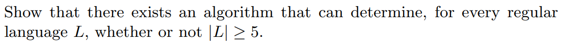 Solved Show that there exists an ﻿algorithm that can | Chegg.com