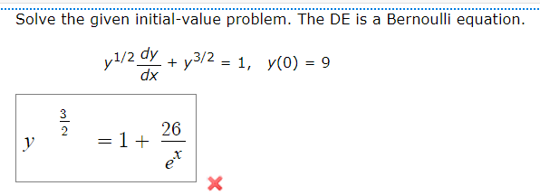 Solved Solve the given initial-value problem. The DE is a | Chegg.com