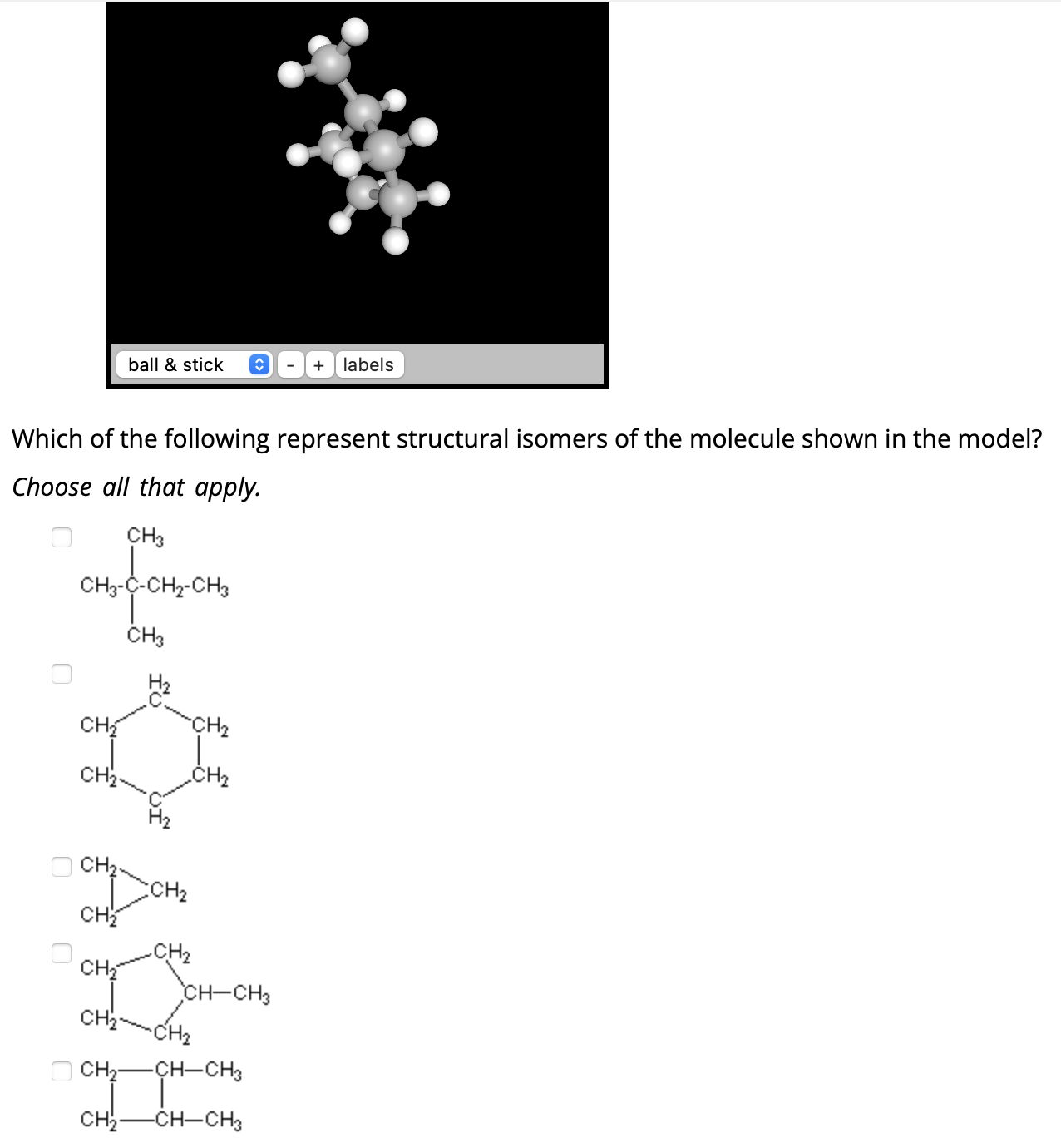 Solved Which of the following represent structural isomers | Chegg.com