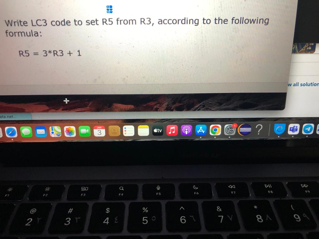 Solved Write LC3 code to set R5 from R3, according to the | Chegg.com