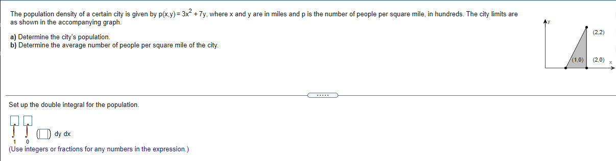 Solved The Population Density Of A Certain City Is Given By Chegg