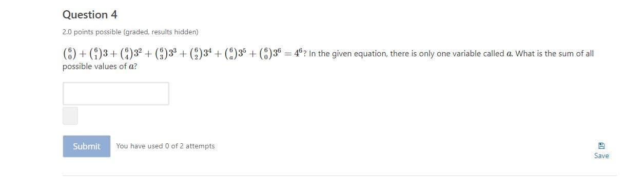 Solved 2.0 points possible (graded, results hidden) If f-1 | Chegg.com
