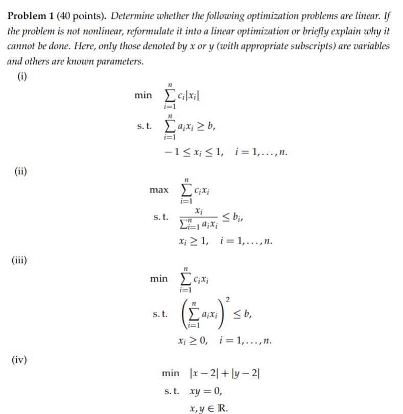 Solved Problem 1 40 points determine Whether The