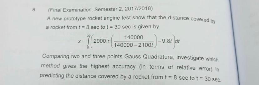 Solved (Final Examination, Semester 2, 2017/2018) A new | Chegg.com