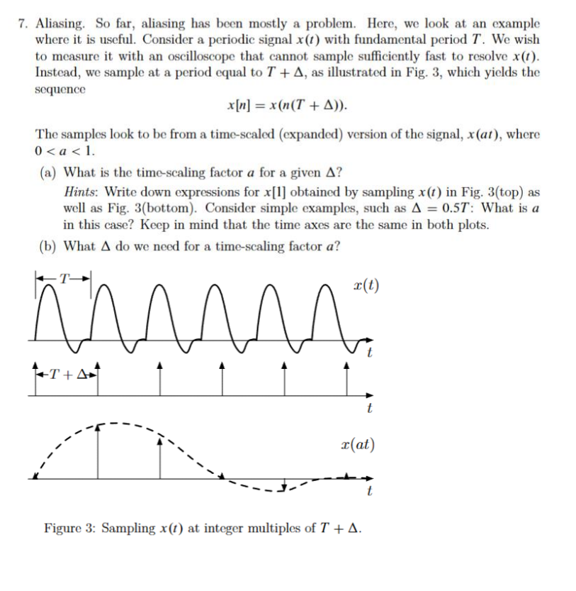 Solved Aliasing. So far, aliasing has been mostly a problem. | Chegg.com