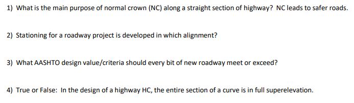Solved 1) What is the main purpose of normal crown (NC) | Chegg.com