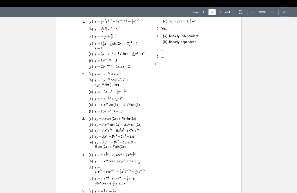 Solved 7) Determine whether the given set of functions are | Chegg.com