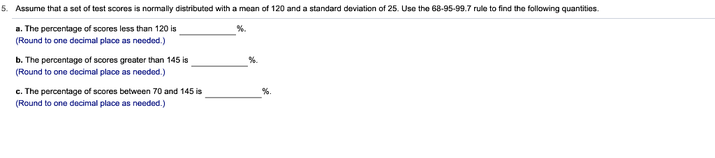 Solved Assume that a set of test scores is normally | Chegg.com