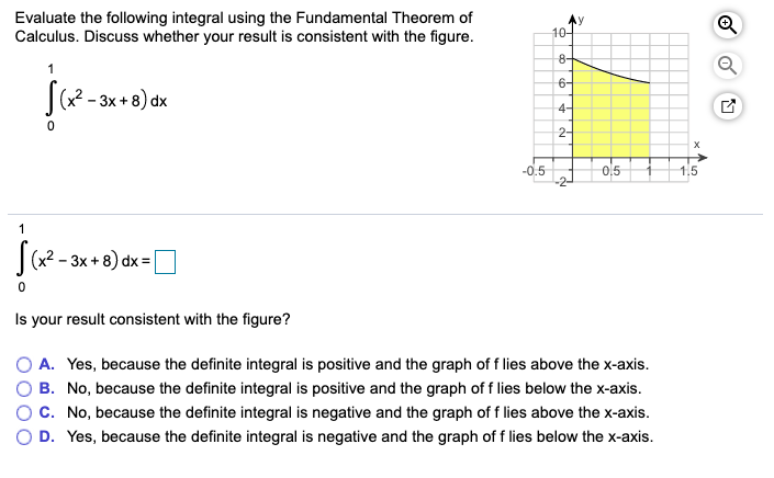 Solved Evaluate the following integral using the Fundamental | Chegg.com