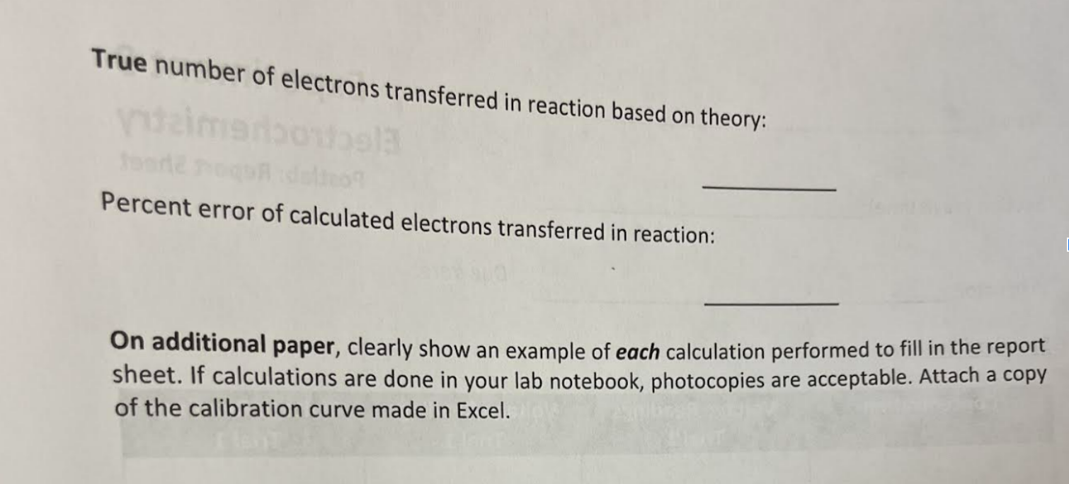 Solved Standard Samples: True number of electrons | Chegg.com