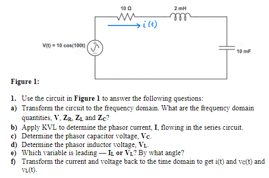Solved Use the circuit in Figure 1 ﻿to answer the following | Chegg.com