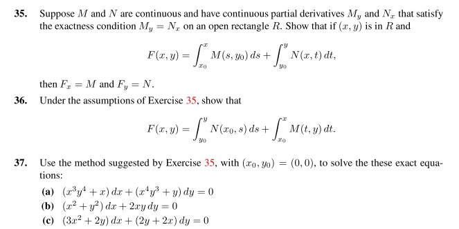 Solved 35 Suppose M and N are continuous and have continuous | Chegg.com Solved 35 Suppose M and N are continuous and have continuous | Chegg.com
