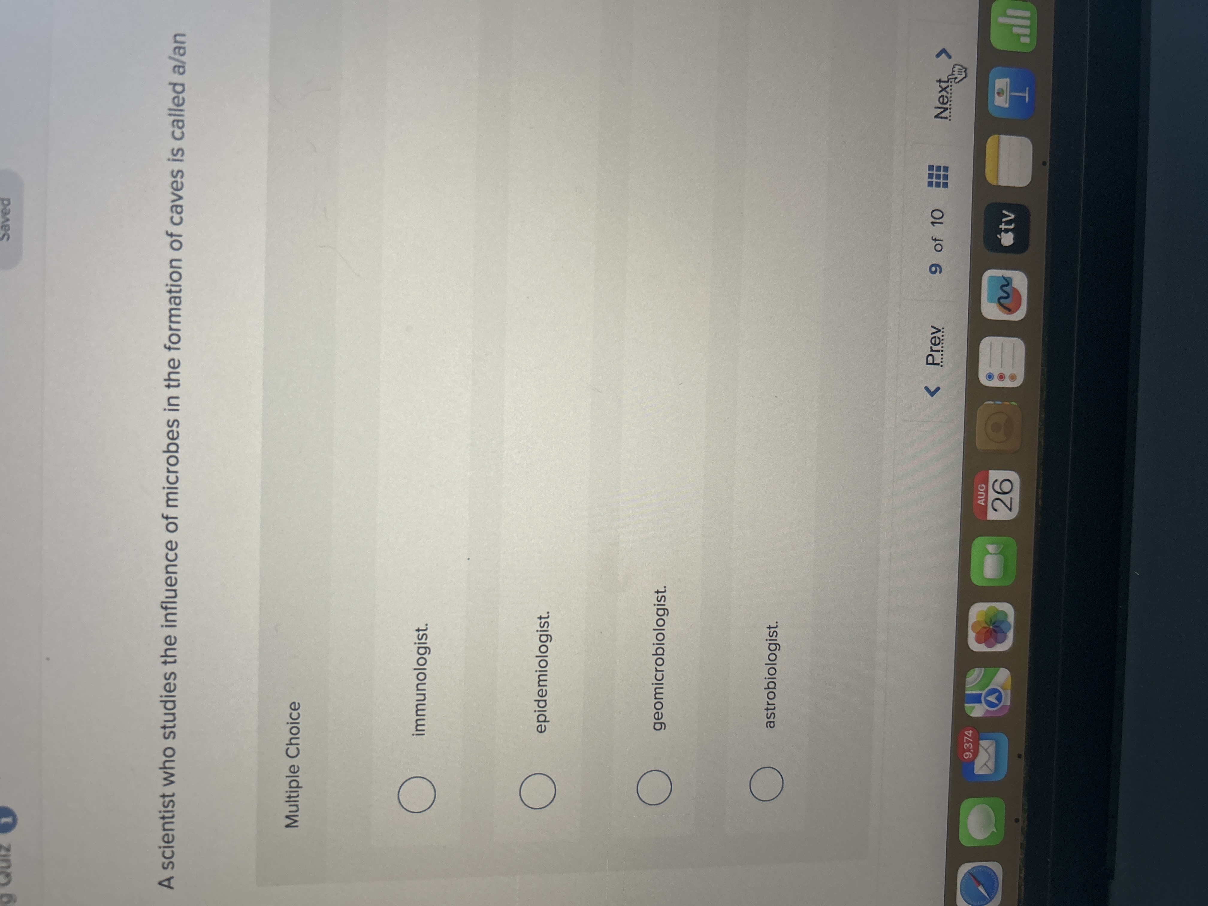 Solved A scientist who studies the influence of microbes in | Chegg.com