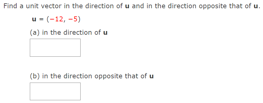 Solved Find a unit vector in the direction of u and in the | Chegg.com