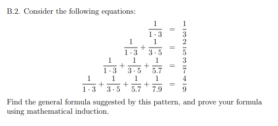 Solved B.2. Consider the following equations: | Chegg.com