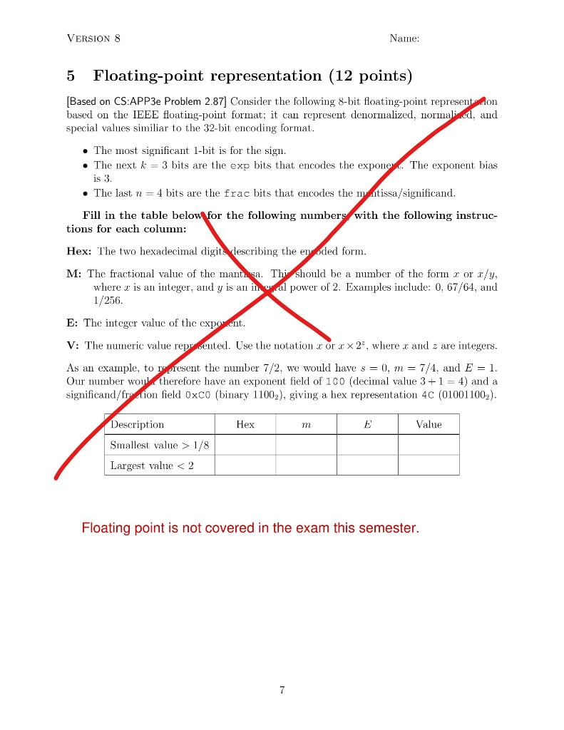 1 Data \& address (12 points) [Based on CS:APP3e | Chegg.com