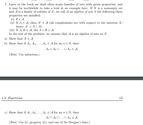 Solved There is a typo in the statement of part (a)—equality | Chegg.com