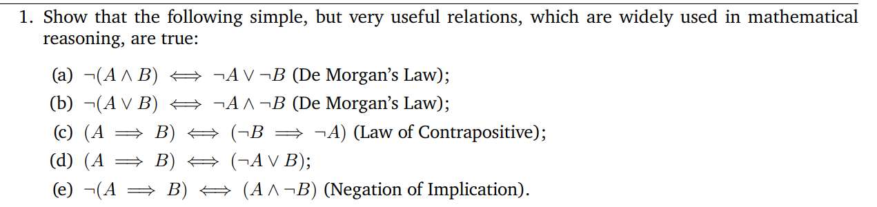 Solved 1. Show that the following simple, but very useful | Chegg.com