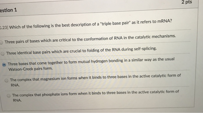 Solved Which of the following is the best description of a | Chegg.com