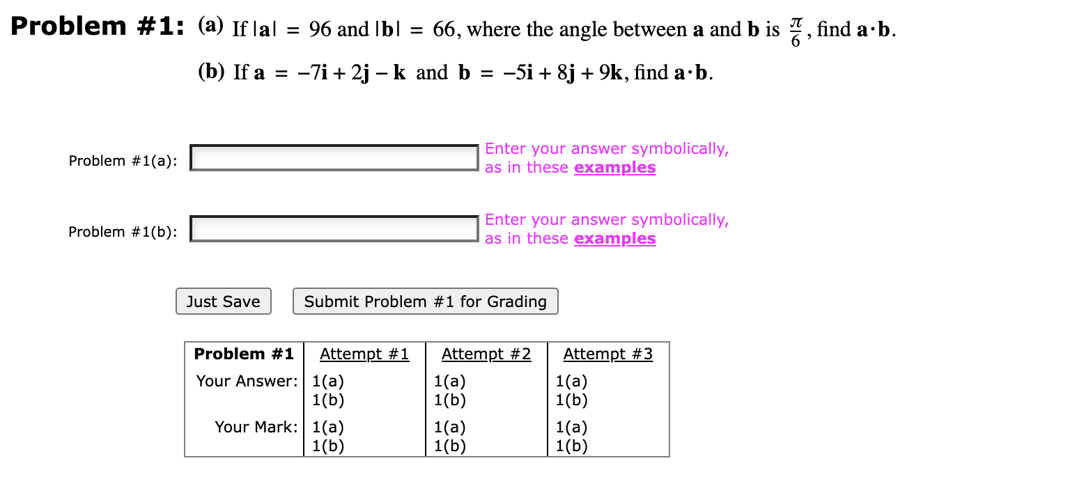 Solved Problem # 1: (a) If |a|=96 ﻿and |b|=66, ﻿where the | Chegg.com