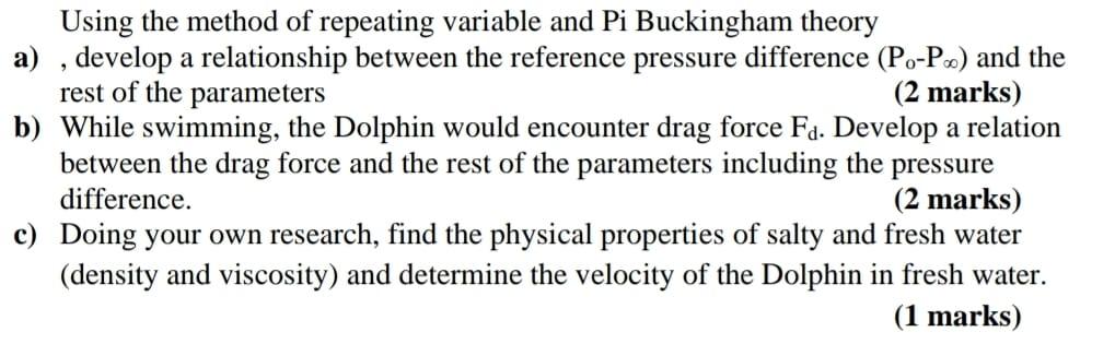 Solved Using the method of repeating variable and Pi | Chegg.com