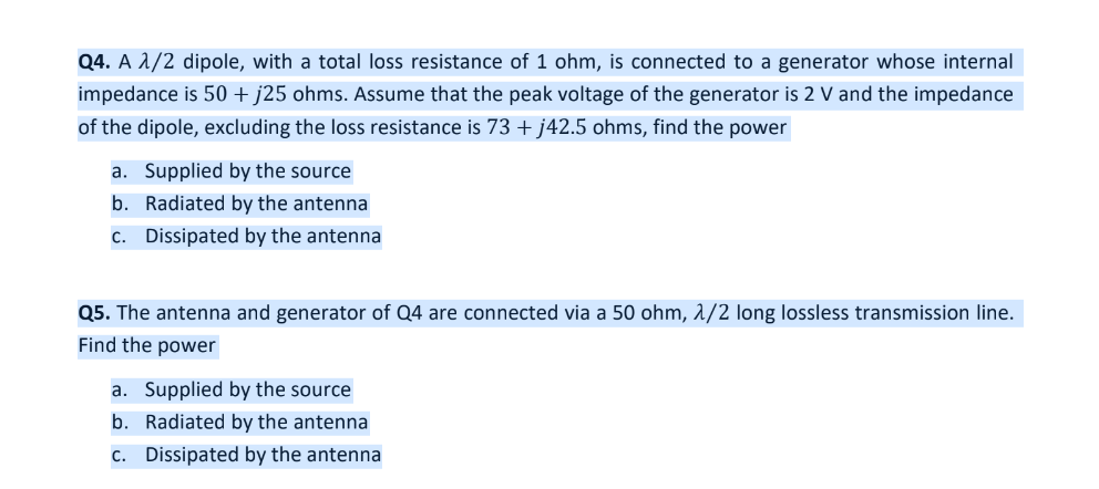 Solved please can you solve for me Q5, by taking in mind the | Chegg.com