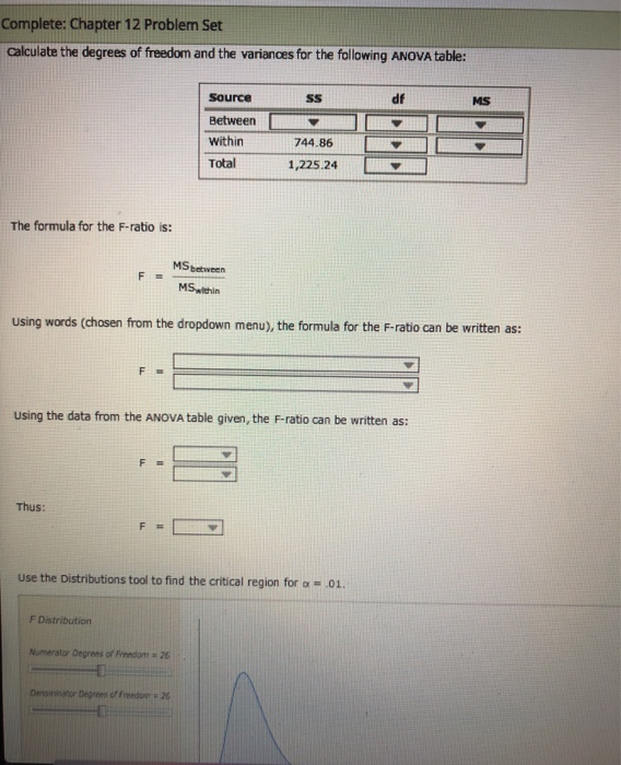 Solved Complete: Chapter 12 Problem Set 7. Hypothesis | Chegg.com