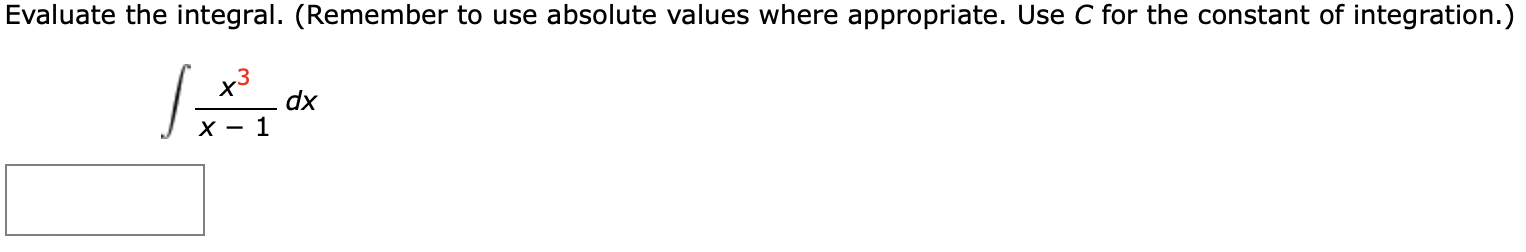 Solved Evaluate the integral. (Remember to use absolute | Chegg.com