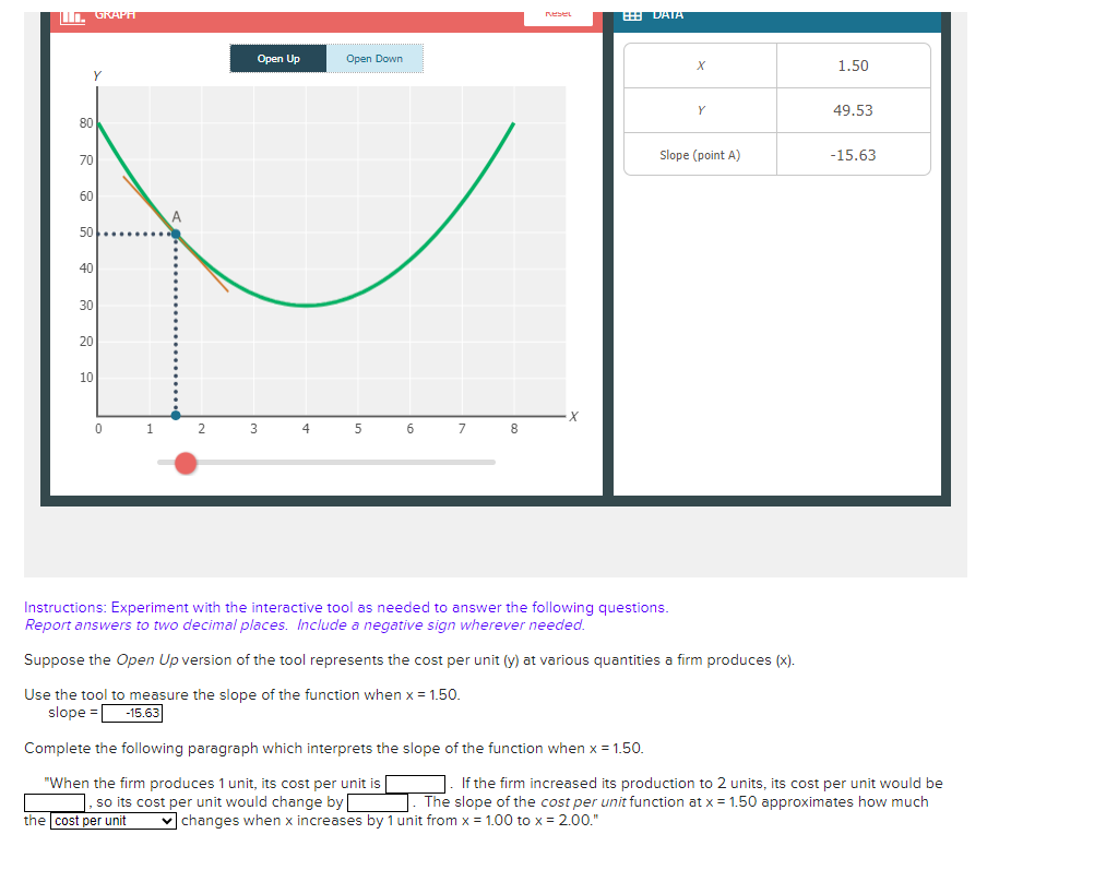 Solved Instructions: Experiment with the interactive tool as | Chegg.com
