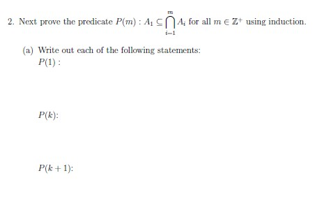 Solved Assume that A1, A2, A3, A4, ... is an infinite list | Chegg.com