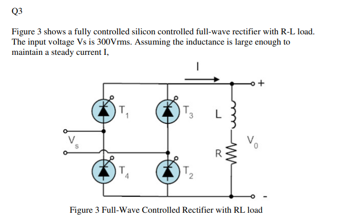 Solved Figure 3 shows a fully controlled silicon controlled | Chegg.com